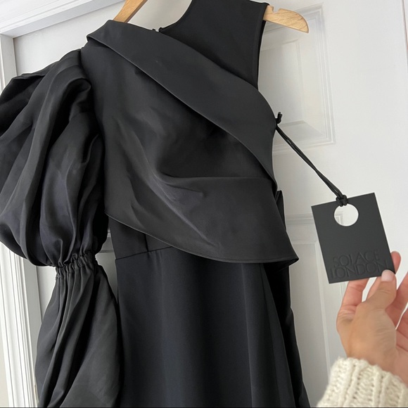 Solace London | Dresses | Solace London Moore Maxi Black Gown Us 2 ...